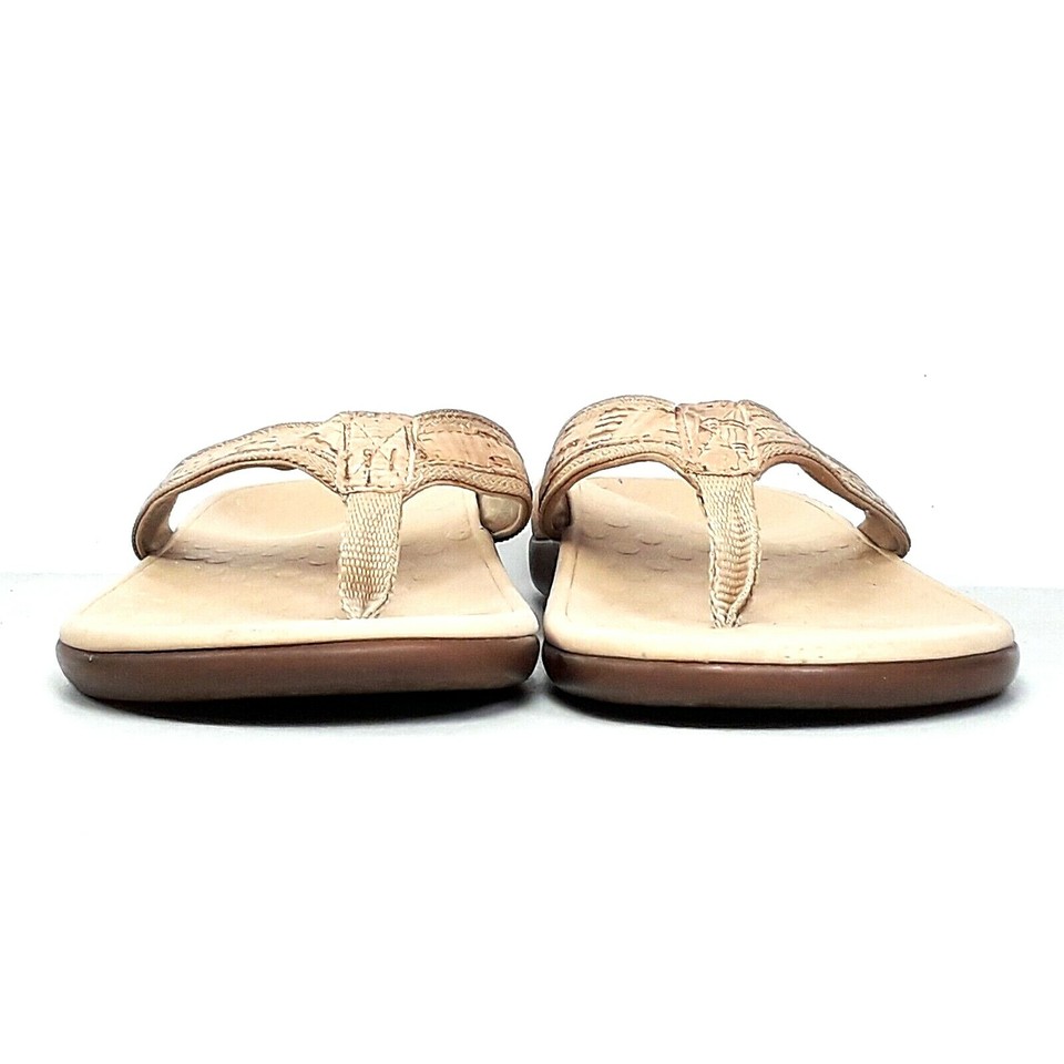 Vionic Tide II Womens Tan Cork Strap Thong Sandal Size 10 | eBay