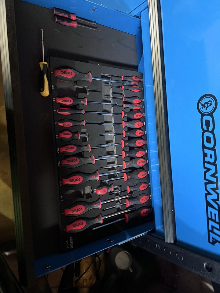 CTBF496KB - Cornwell 49" 6-Drawer XL Power Tool Cart, Corporate Blue | eBay