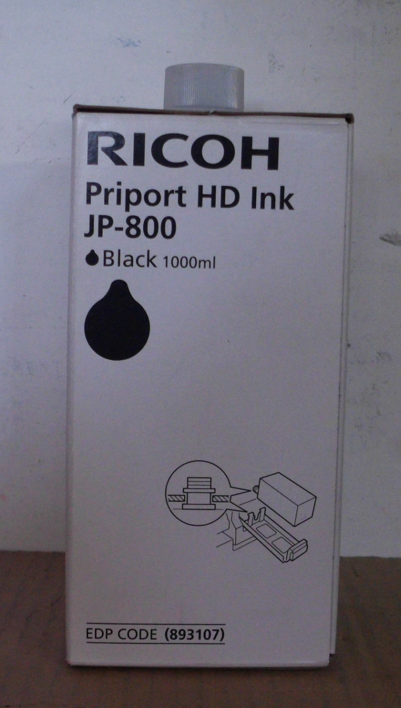Ricoh Priport HD Ink JP-800 für Priport JP 8000 8500 black 893107 1stk ...