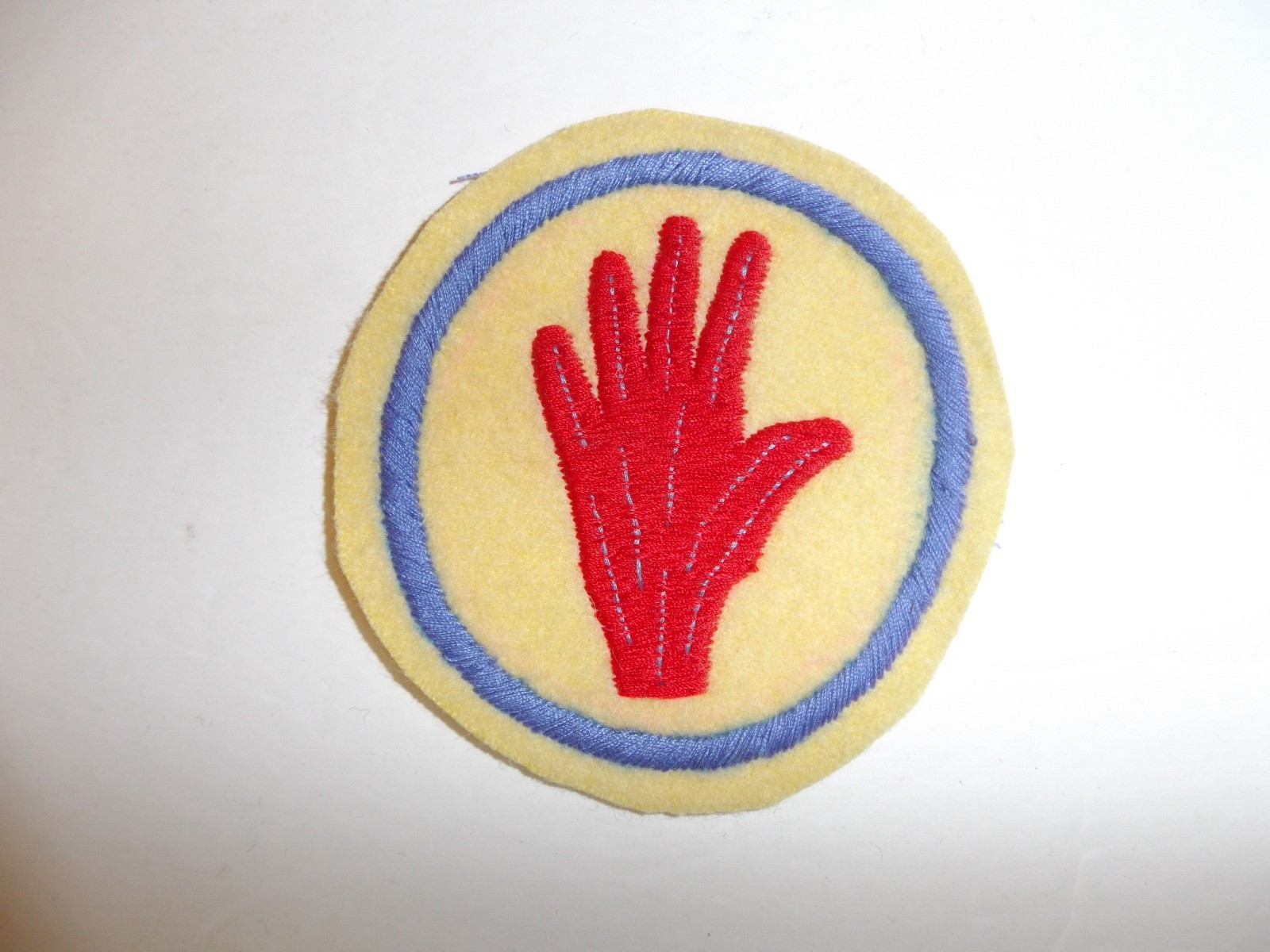 b1311 WW1 US Army 93rd Infantry Division Shoulder Patch Red/Bloody Hand ...