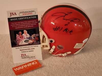 TIM COUCH signed BROWNS mini helmet JSA COA | eBay