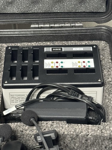 HME Clear-Com Wireless Intercom System Base 3 Beltpacks 5 Headsets ...