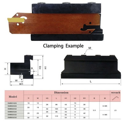 Cut Off Block CNC Parting Plate Holder 90?? Cutting Angle Milling ...