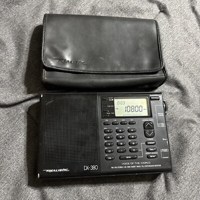 REALISTIC DX-380 AM FM LW MW Short Wave Portable Receiver Radio TESTED ...