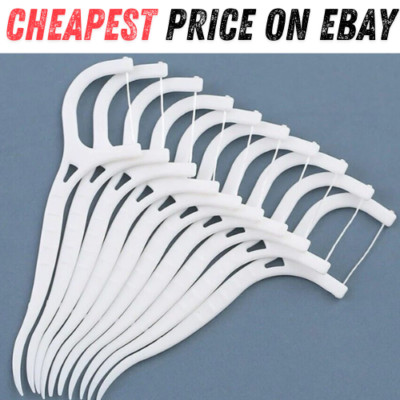150 pcs DENTAL FLOSS STICKS INTERDENTAL TOOTH HARPS TEETH PICKS ORAL ...