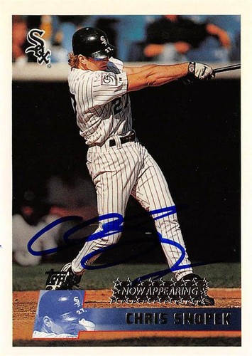 Chris Snopek autographed baseball card (Chicago White Sox, SC) 1996 ...