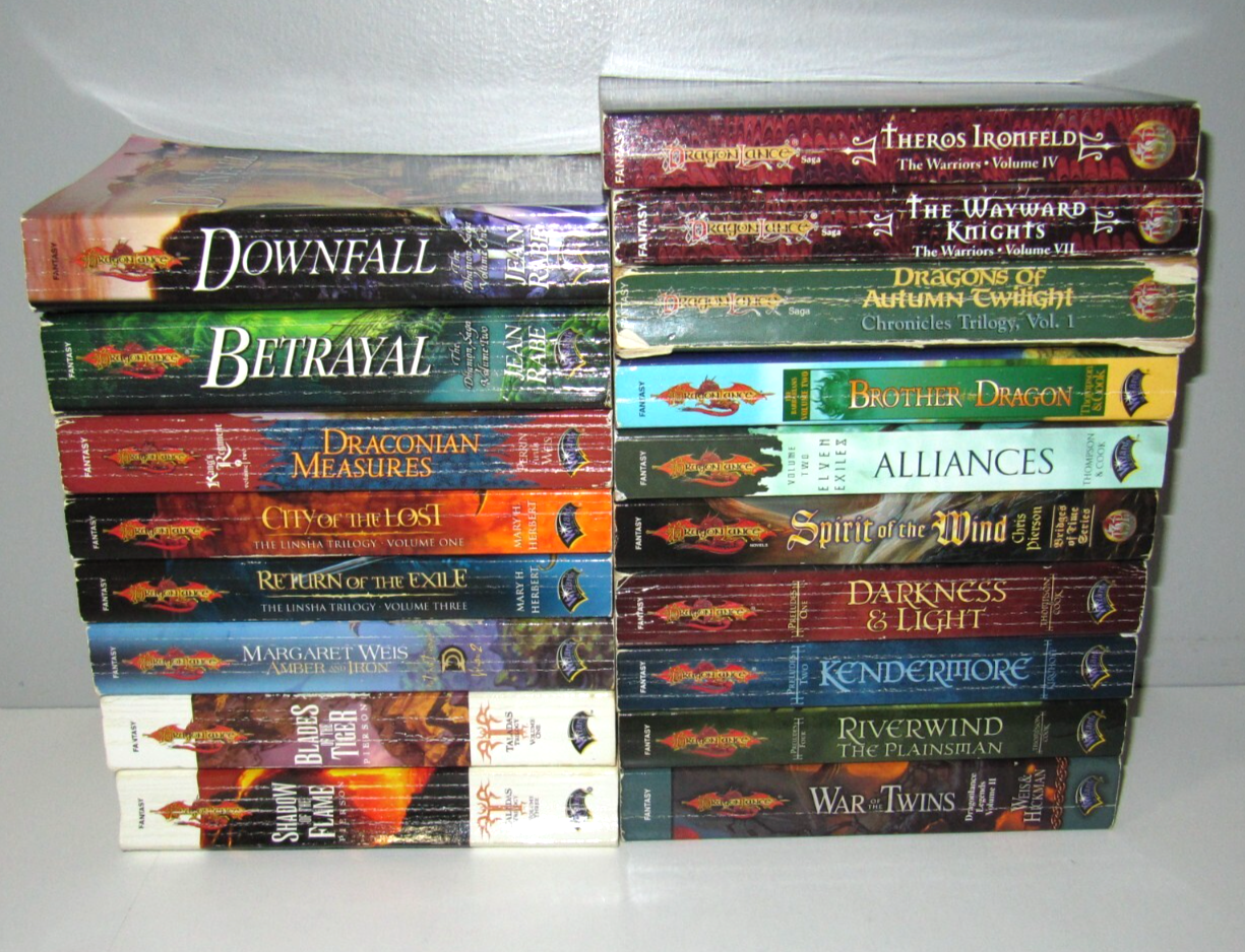 Lot of 18 various paperback DragonLance books | eBay