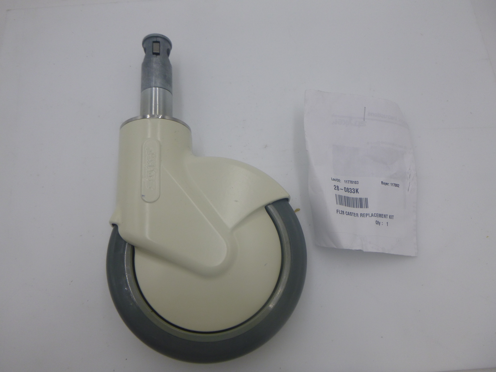 SINGLE Stryker 28-0833K Wheel Caster Replacement Kit for FL28 Bed for sale online | eBay