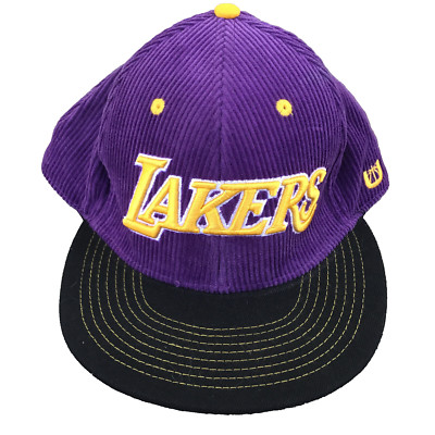 LA Lakers Los Angeles Purple Black Corduroy Ultra Game Snapback Hat NBA ...