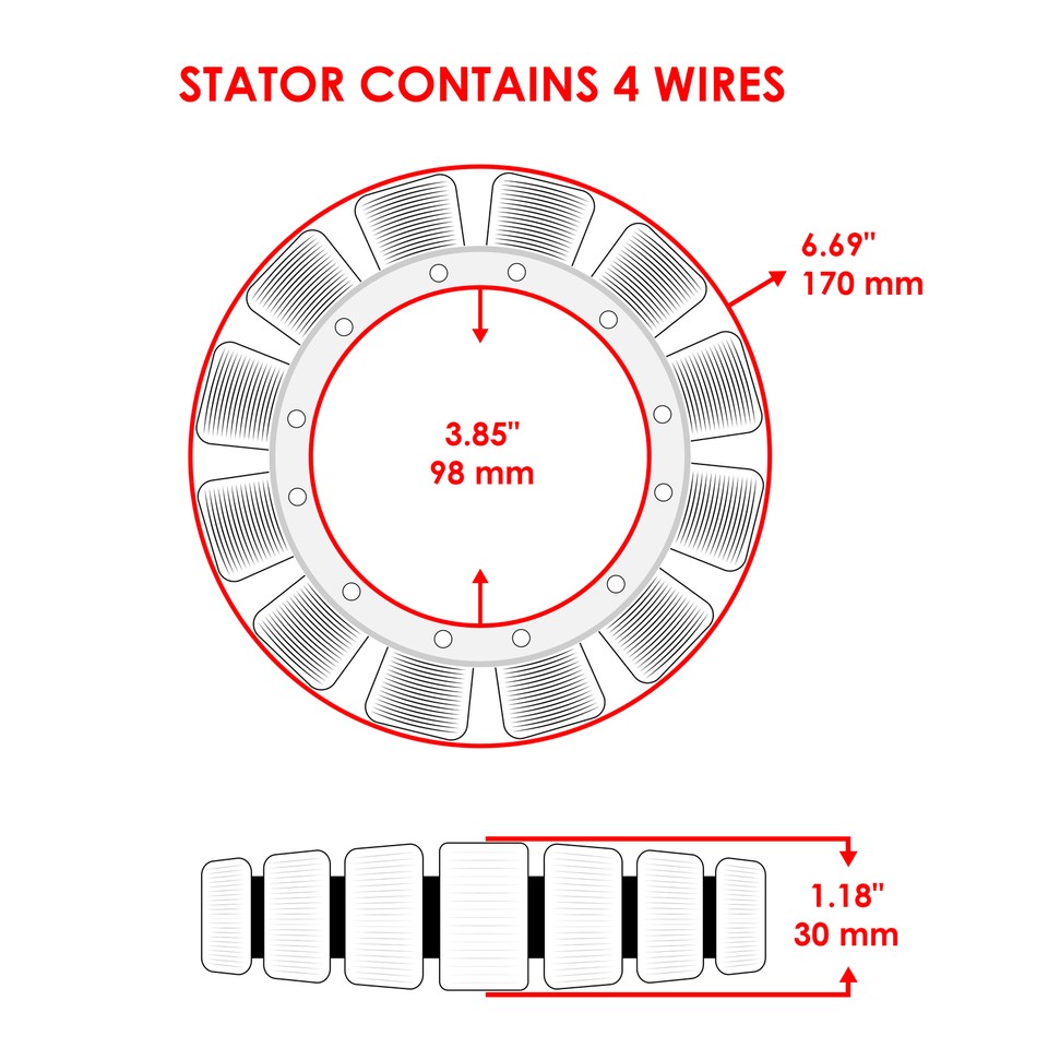 Stator for Mercury 398-832075-A3 832074A5 398-832074A5 832074A ...