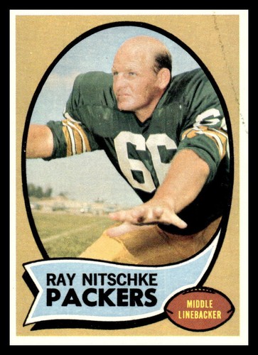 1970 Topps Ray Nitschke #55 Green Bay Packers Football Card READ | eBay