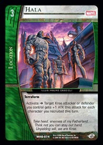 VS System: Hala - Foil [Played] Marvel Heralds of Galactus TCG CCG ...