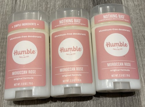 3 Humble Aluminum Free Deodorant 2.5 Oz *Moroccan Rose* | eBay