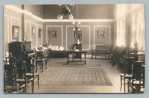 Alpha Delta Club Room ONEONTA Normal School RPPC Interior Photo New ...