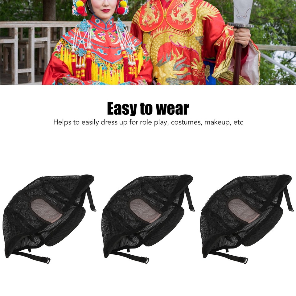 3Pcs Wig Caps Soft Breathable Flexible Nylon Dome Stocking Wig Cap For ...
