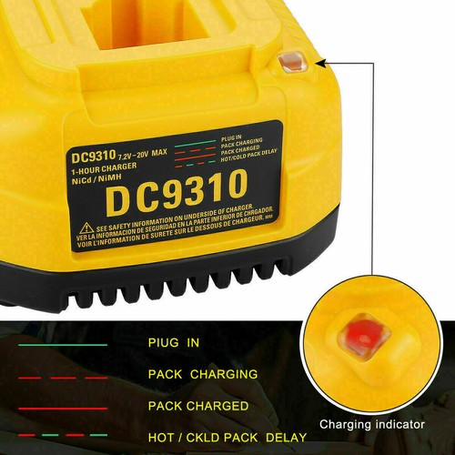 DC9310 Charger For Dewalt 7.2V-18V XRP NiCd/NiMh Battery DC9096 DC9098 ...