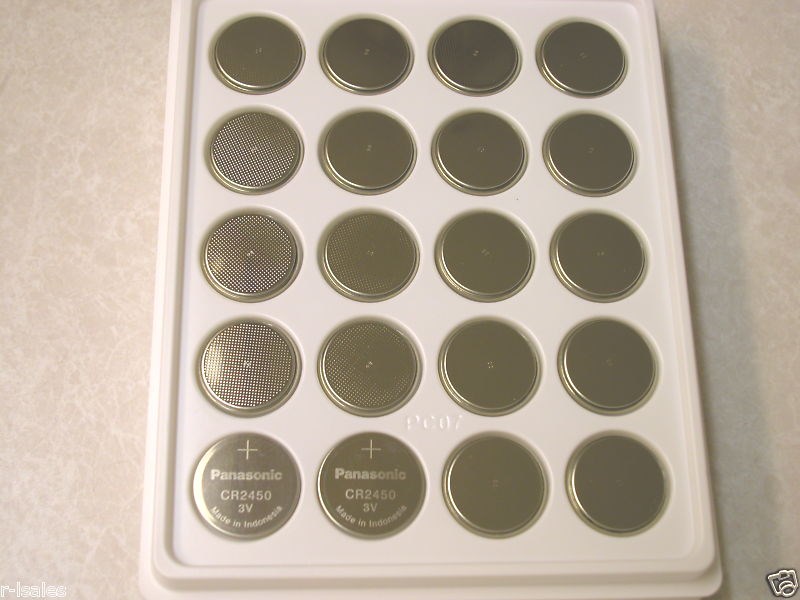 10 NEW BULK PANASONIC CR2450 CR 2450 3v lithium battery EXPIRATION 2031 ...