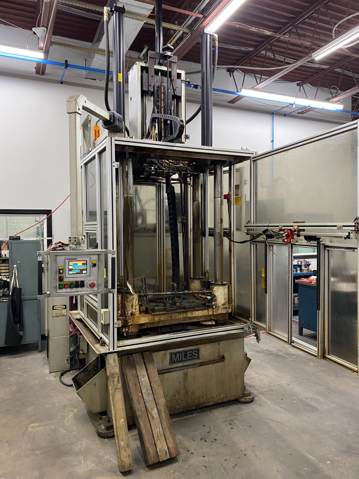 12 ton x 48" stroke - Ty Miles Vertical Broach 3 position auto ...