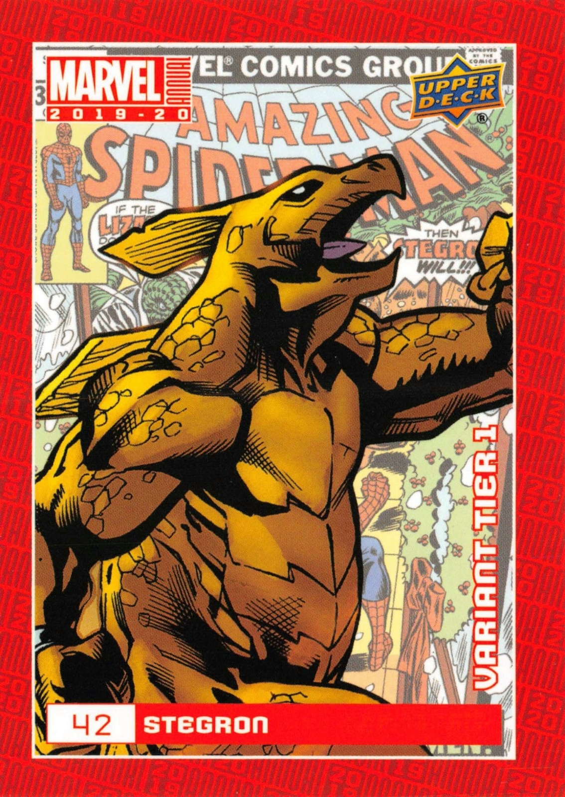 STEGRON / Marvel Annual 2019-20 BASE Trading Card #42 - VARIANT TIER 1 ...