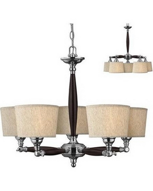 Bronze Downlight Chandeliers Antique Crystal Globe Chandelier, 11.8"