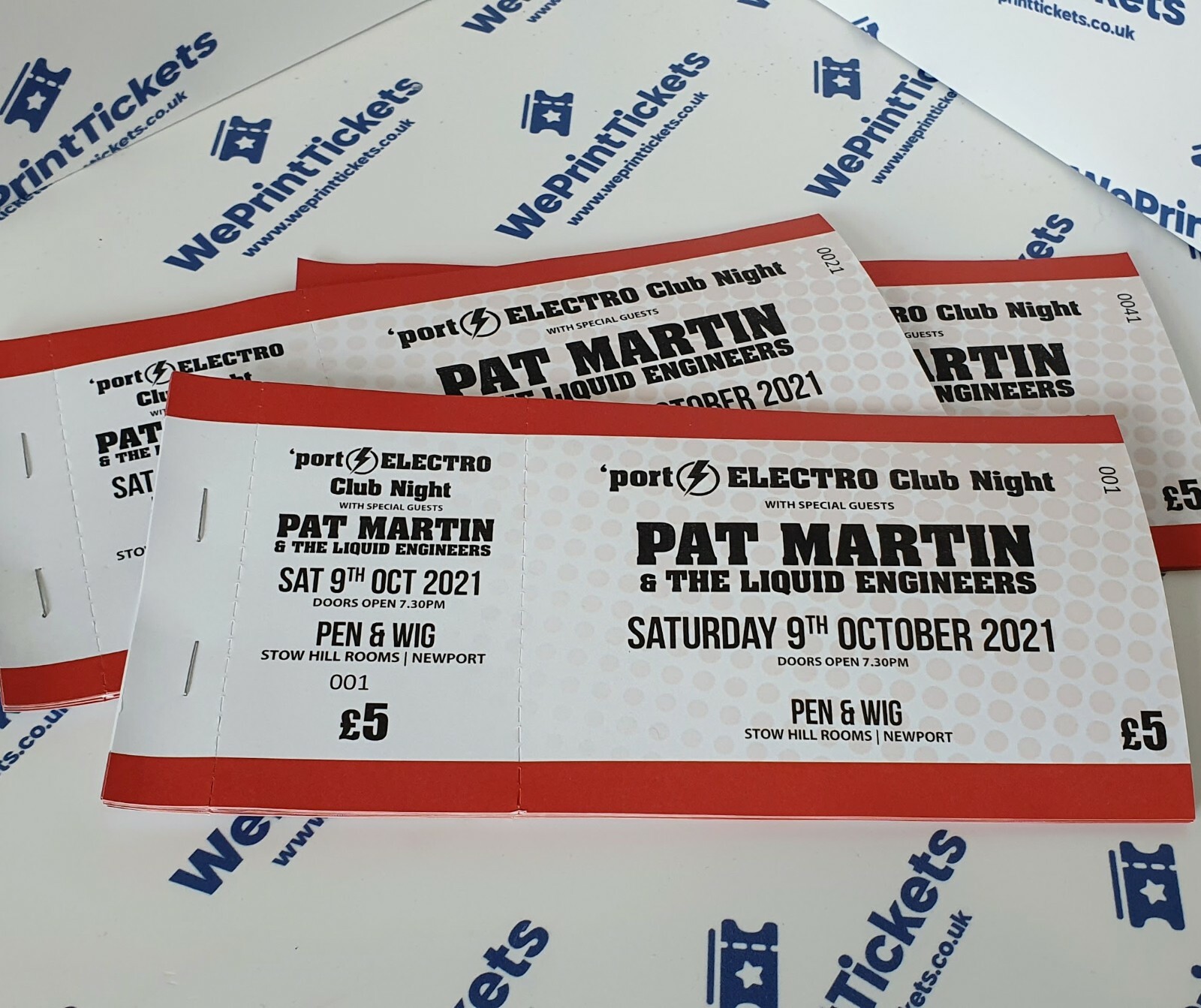 Custom Printed & Numbered Event Tickets x10 (9p per ticket!) | eBay UK