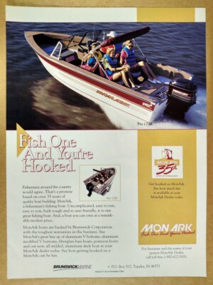 1996 MonArk Pro 1700 Boat vintage print Ad | eBay