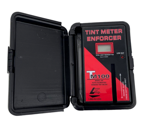 Laser Labs TM100 9V Window Tint Meter w/ standards and case Tint Meter ...