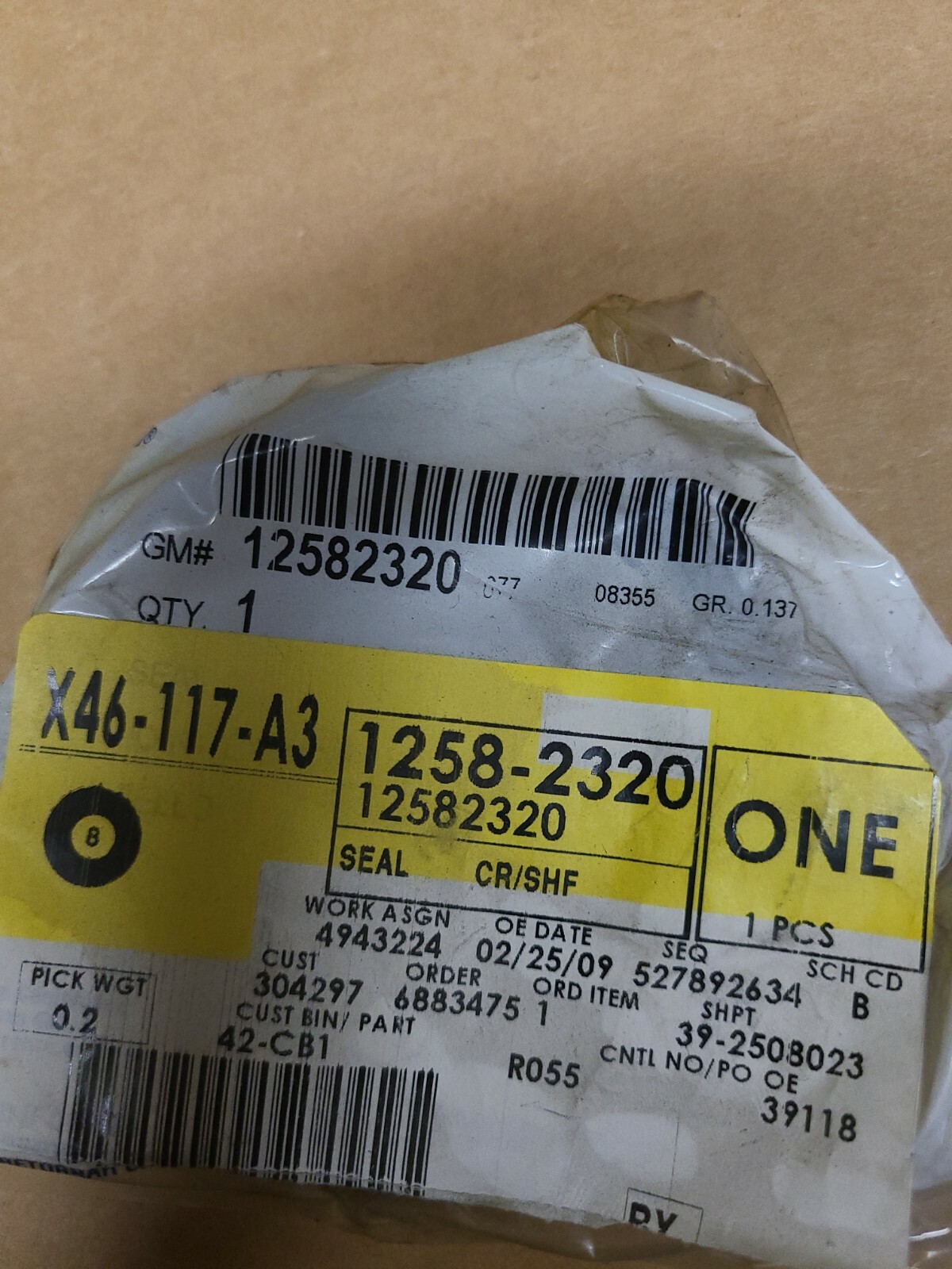 Genuine GM Seal 12582320 | eBay