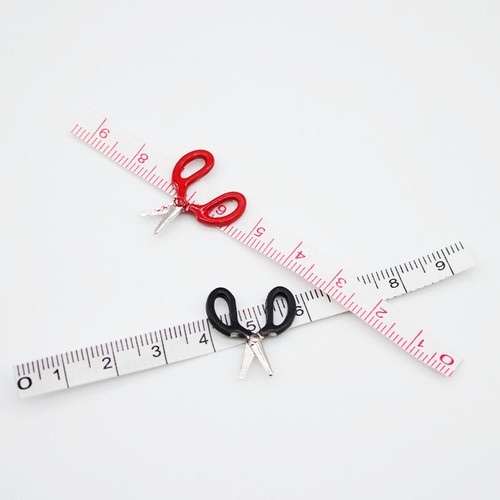 Dollhouse Miniature Furniture Simulation Scissors Sewing Gauge Ruler Model | eBay