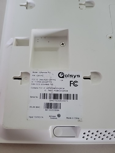 Qolsys IQ Remote PowerG IQR-PG Secondary Screen | eBay