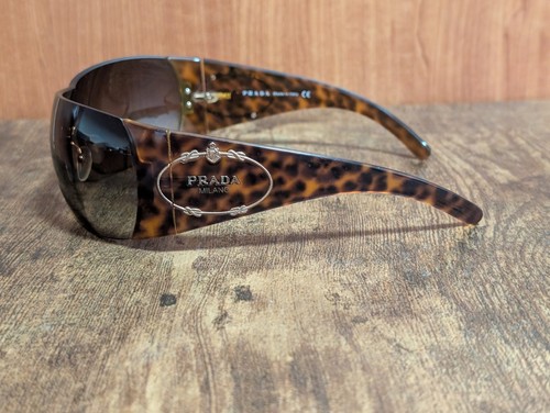 VINTAGE PRADA SPR 16H 2AU-6S1 SHIELD SUNGLASSES MADE IN ITALY #O12 | eBay