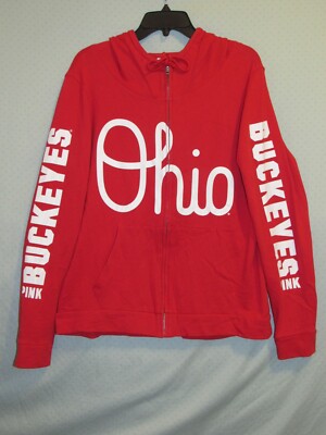 Victorias Secret Pink Ohio State Buckeyes Script Ohio Full Zip Hoodie ...
