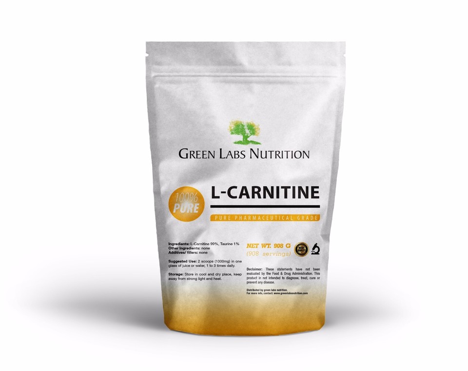 L-Carnitine Free Form Powder 908g – Energy, Endurance, Fat & Metabolism ...