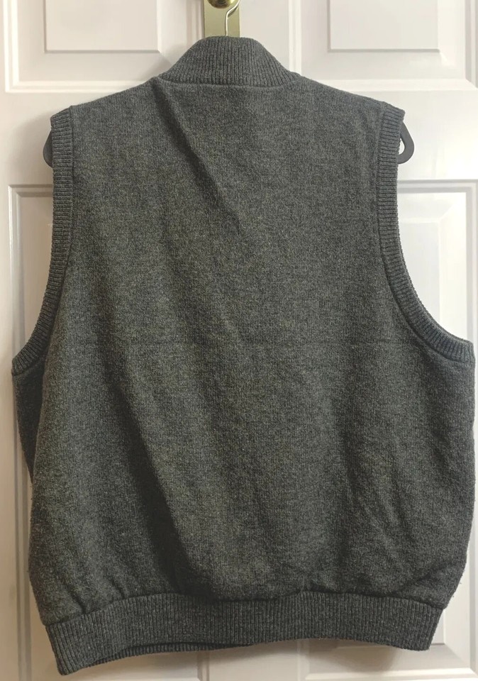 Cabela's Outfitter Men’s L Reg Vest Grey Outdoor Gear Wool Blend Full ...