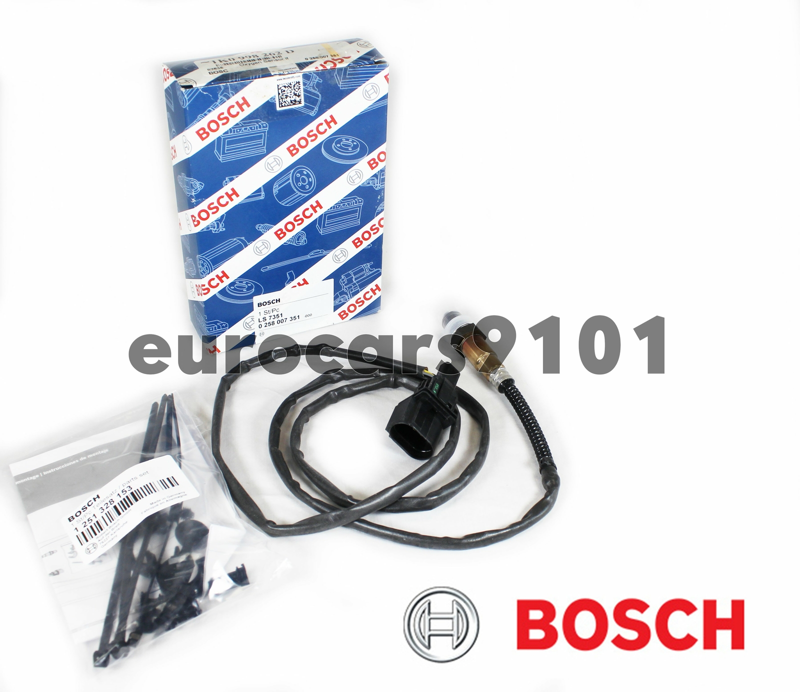 VOLKSWAGEN Jetta Bosch Left Upstream Oxygen Sensor 0258007351 ...
