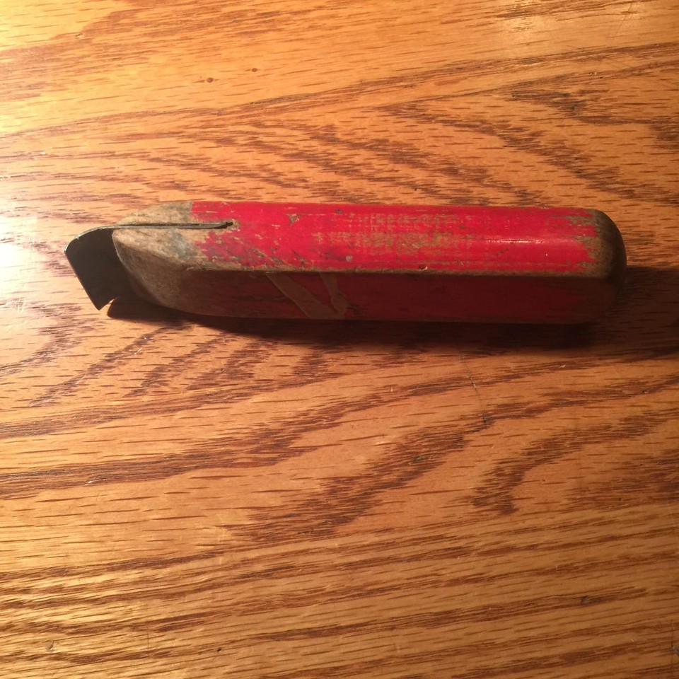 Vintage Red Devil Scraper Irvington NJ wooden handle No. 0 | eBay