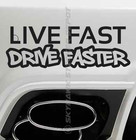 Live Fast Drive Faster Bumper Sticker Vinyl Decal For Muscle Car JDM | eBay