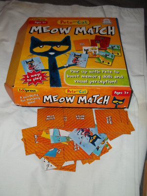 2010 Pete The Cat MEOW Match Memory matching game EDUPRESS age 3+ | eBay