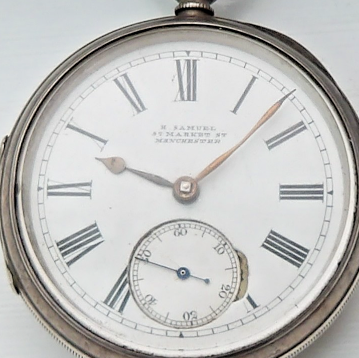 Antique Solid Silver Gents H. SAMUEL MANCHESTER Pocket Watch Circa 1885 ...
