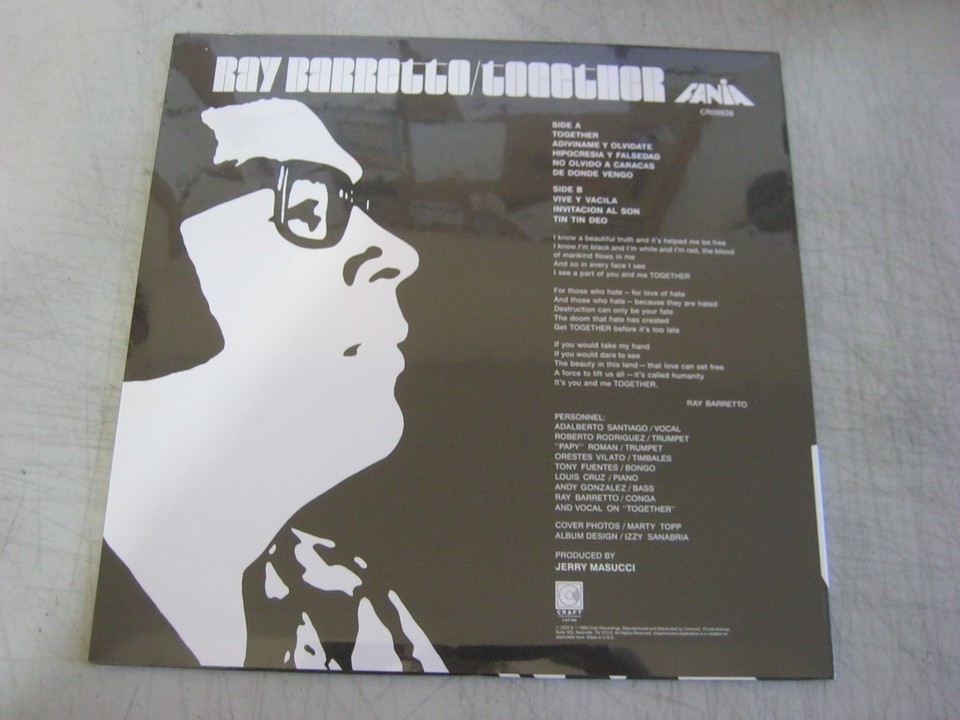 Ray Barretto ~ TOGETHER [NEW LP] 180g RSD BF 2025 | eBay