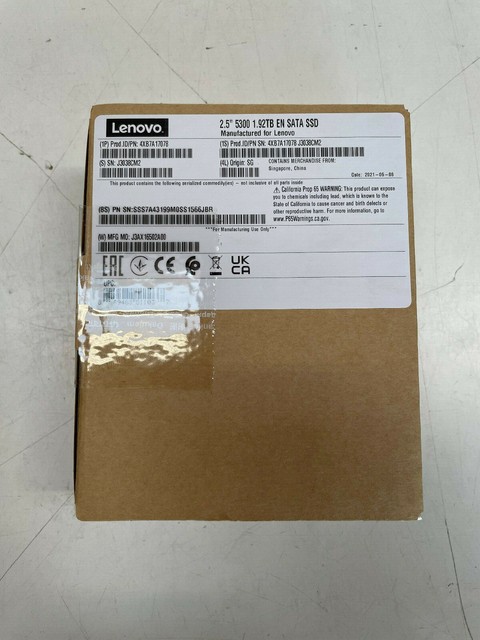 Lenovo ThinkSystem - 1.92TB - 2.5" SATA Hot Swap Solid State Drive ...