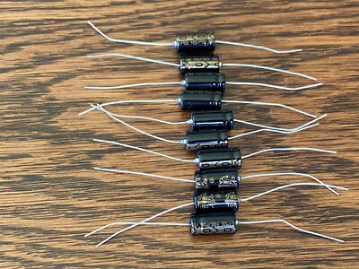 10pc Electrolytic Capacitor Axial 2000hr +105℃ RoHS 50uF 50V φ8x16mm ...
