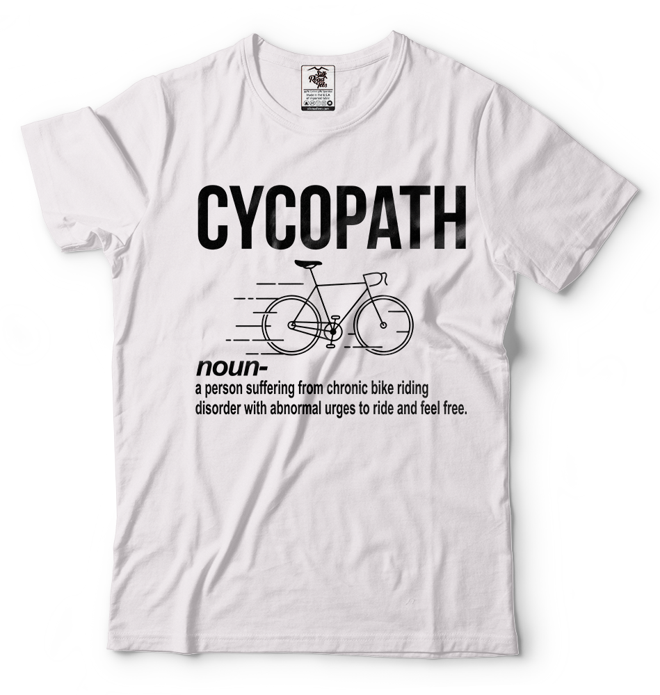 Cycopath Bicycle T-shirt Biker Shirt Mens Tee shirt Bike Shirt | eBay
