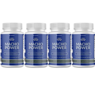Macho Power Male, Macho Power Tablets for Energy and Vitality - 4 ...