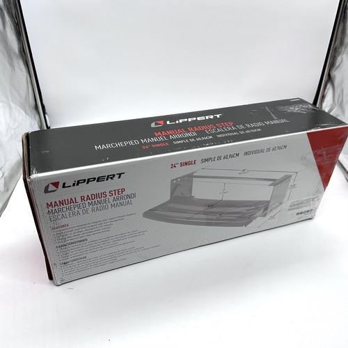 Lippert Components Radius 24" Single Manual RV Step Assembly, 300 lbs ...
