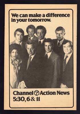 1978 WXYZ DETROIT TV NEWS AD VEN MARSHALL LARRY ADDERLY JERRY HODAK JAC ...