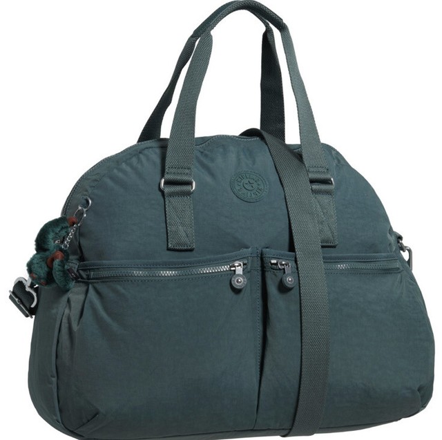 Kipling KI2407 Light Aloe Tonal Eugina Large Travel Shoulder Tote Bag ...