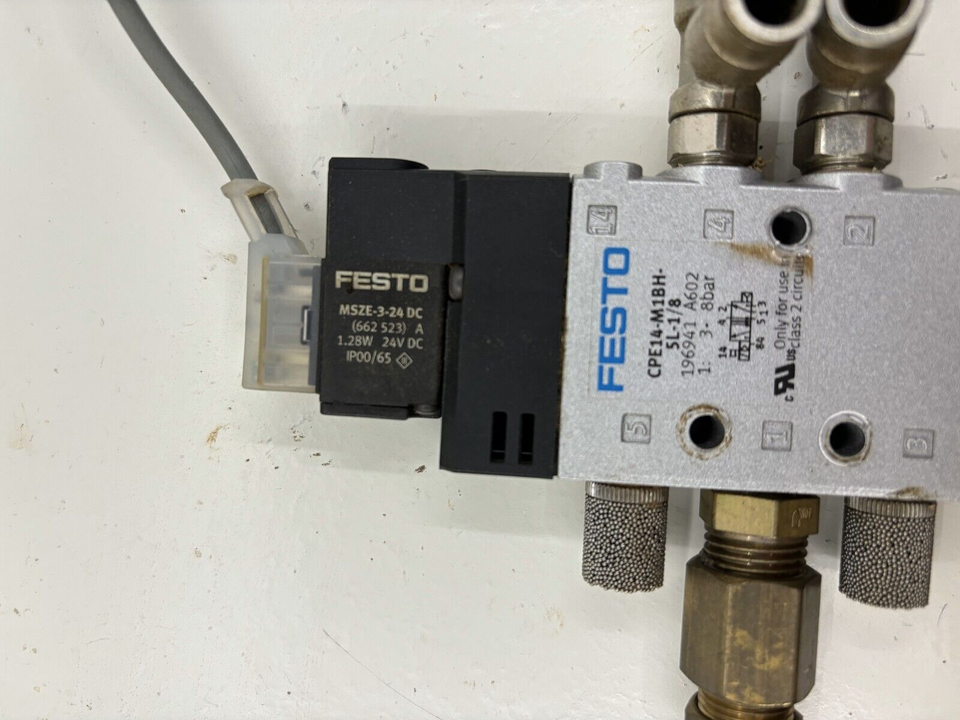 FESTO CPE14-M1BH-5L-1/8 196941 Solenoid Valve with MSZE-3-24DC | eBay