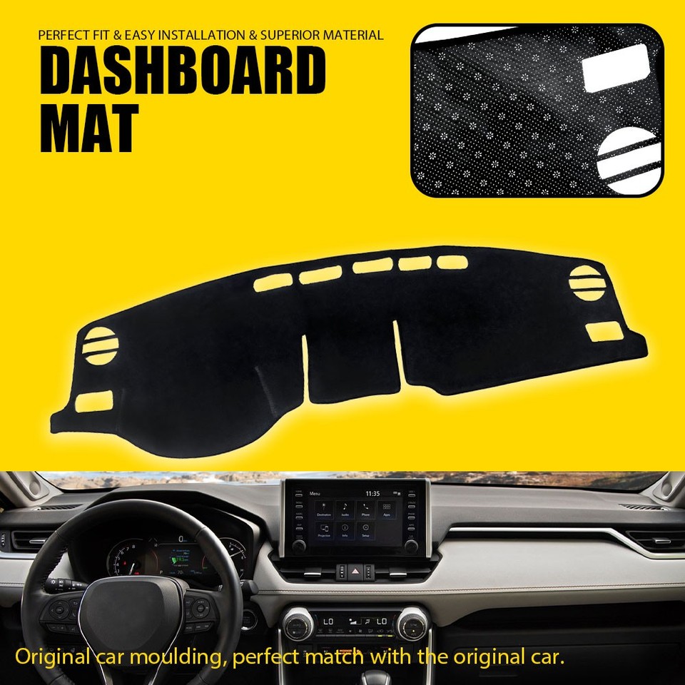 Black New Dashboard Pad Dash Cover Mat Fit For Toyota RAV4 2019 2020 ...