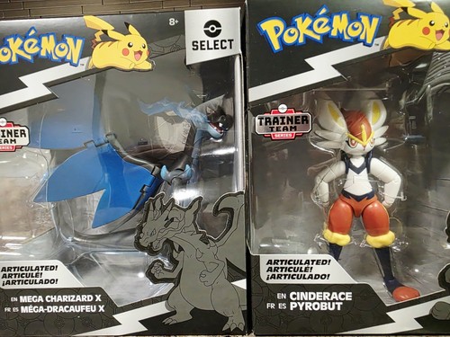 Pokemon Select Mega-Charizard 6" & Cinderace Action Figures EXCLUSIVE ...